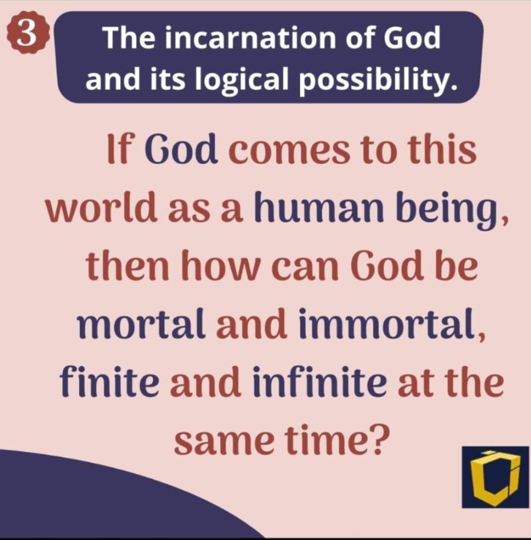 The incarnation of God & it’s possibility – The Logical Islam